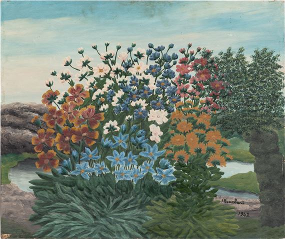 August André Bauchant | Fleurs (1942) | MutualArt