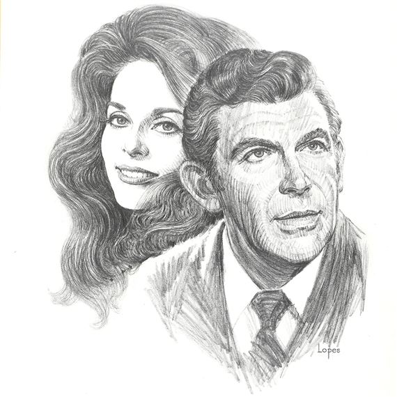 John Lopes | “Andy Griffith and Lee Meriwether” Original Drawing ...