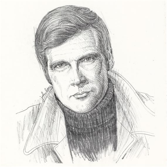 John Lopes | “Lee Majors” Original Drawing | MutualArt