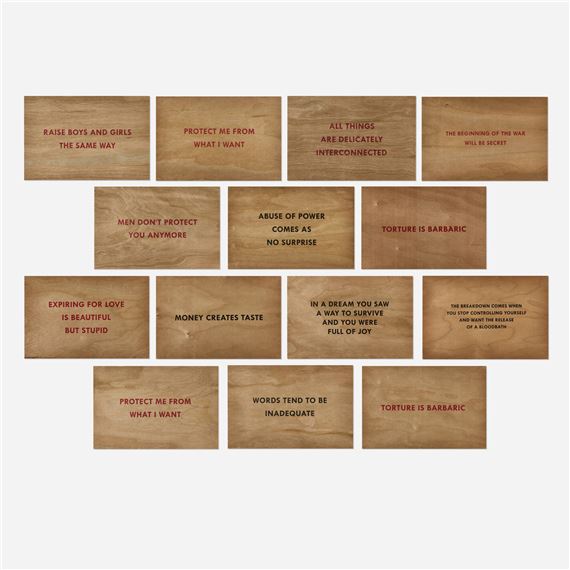 Jenny Holzer | Truisms (Fourteen Postcards (1994) | MutualArt