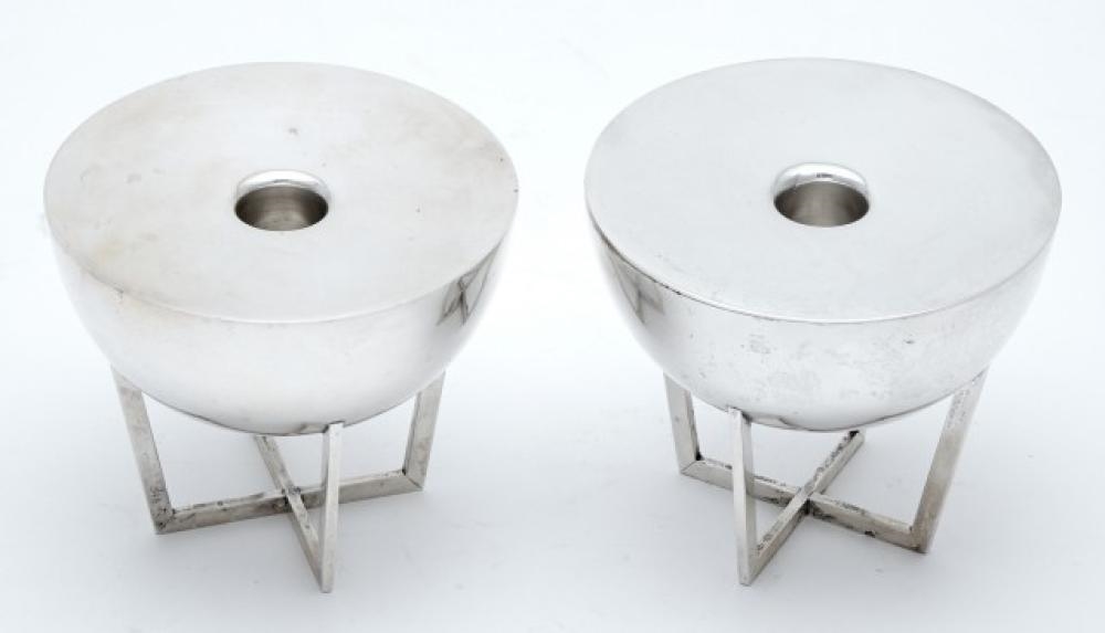 Allan Adler | Pair of Allan Adler Modernist Sterling Silver ...