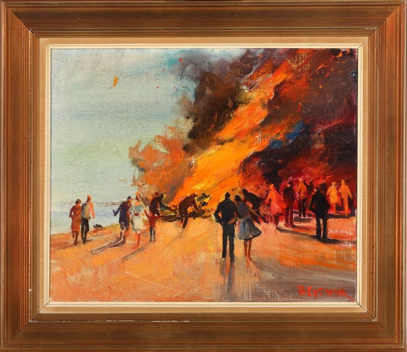 Ib Eisner | Baal på stranden | MutualArt