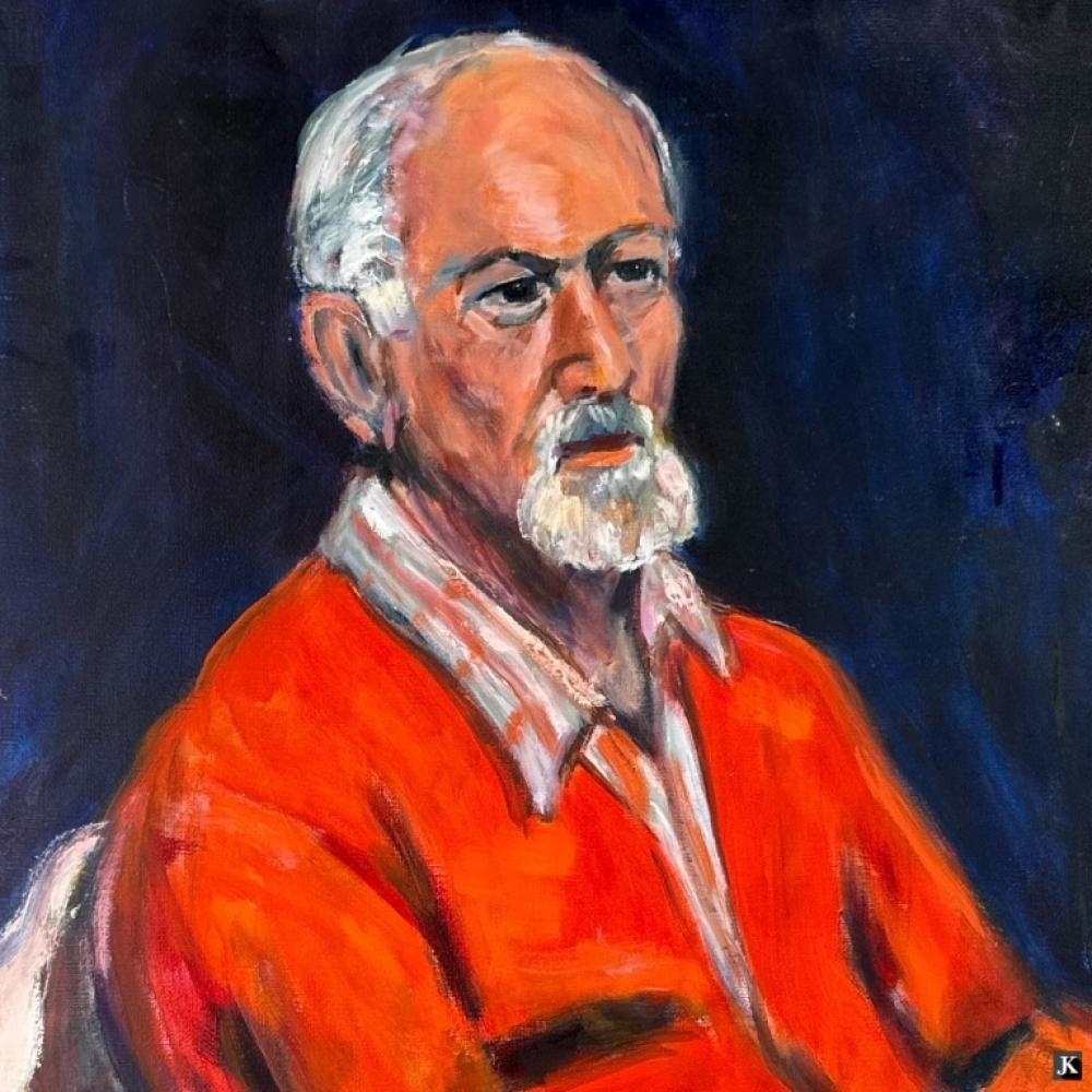 Phil Sher | Phil Sher Portrait Oil Painting On Canvas | MutualArt