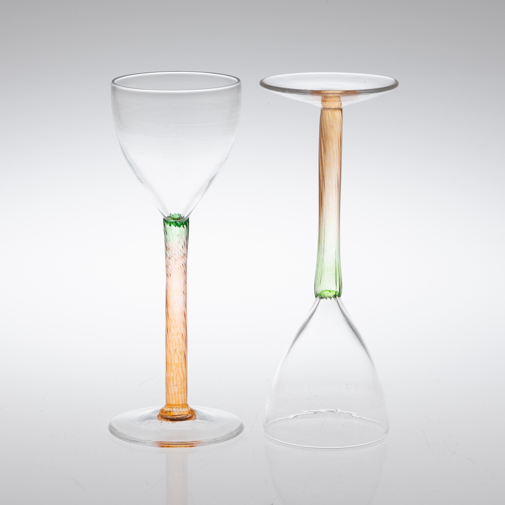 Annette Meech | Wine glasses, 12 pcs, Glasshouse, 1984-86 | MutualArt