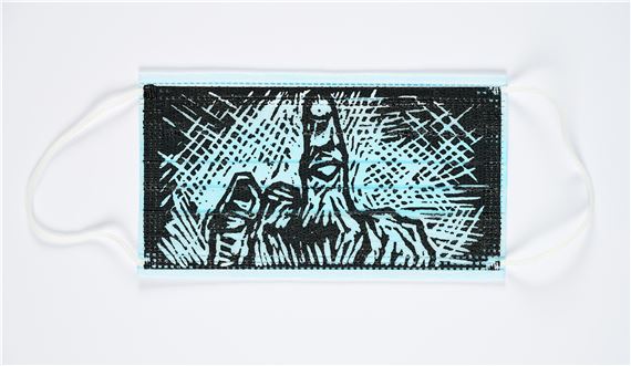 Ai Weiwei | Mask (Middle Finger (2020) | MutualArt