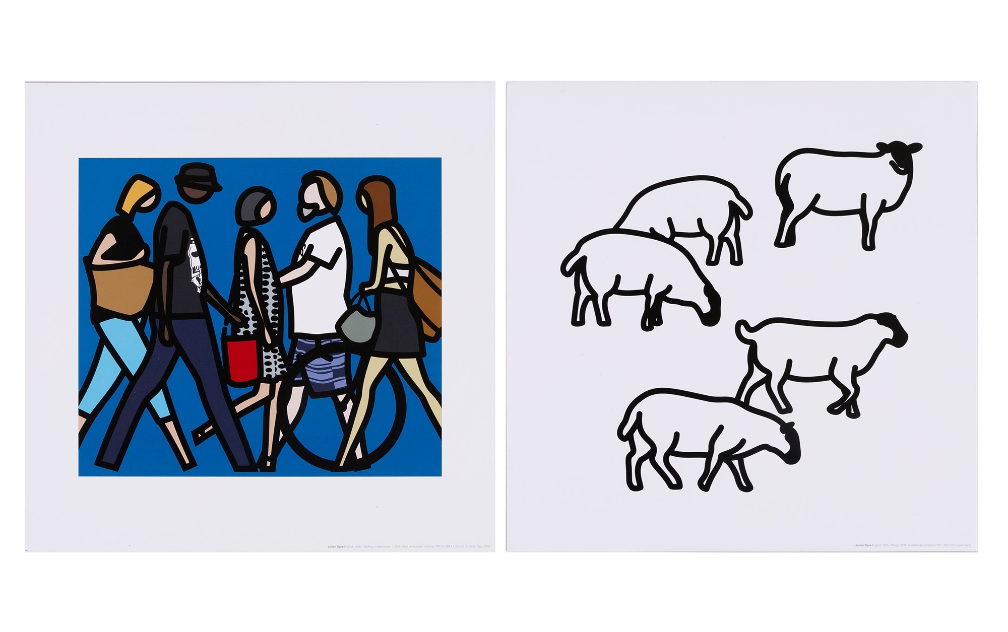 Julian Opie | Sheets (2015 - 2018) | MutualArt