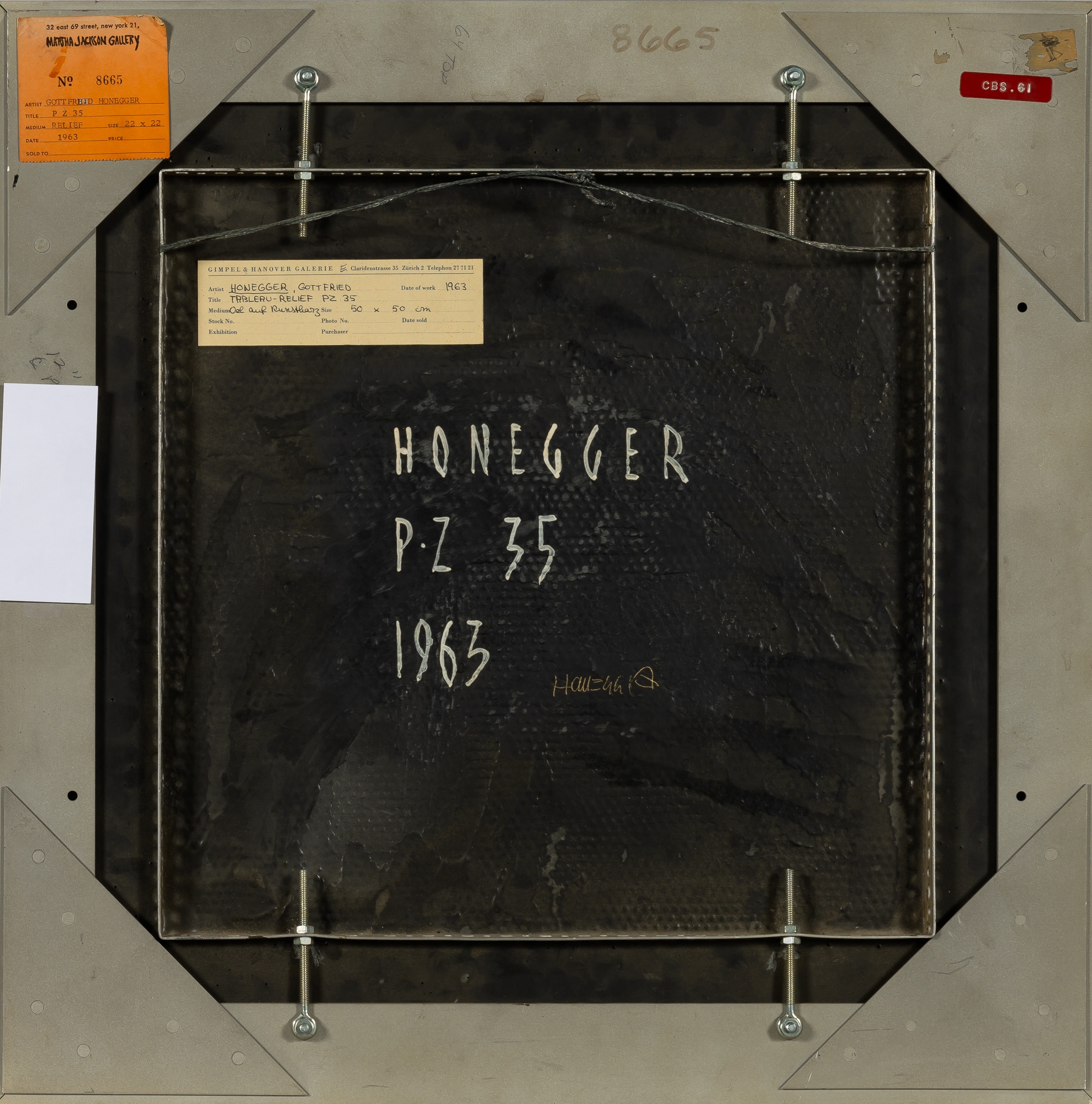 Gottfried Honegger | Gottfried Honegger (1963) | MutualArt