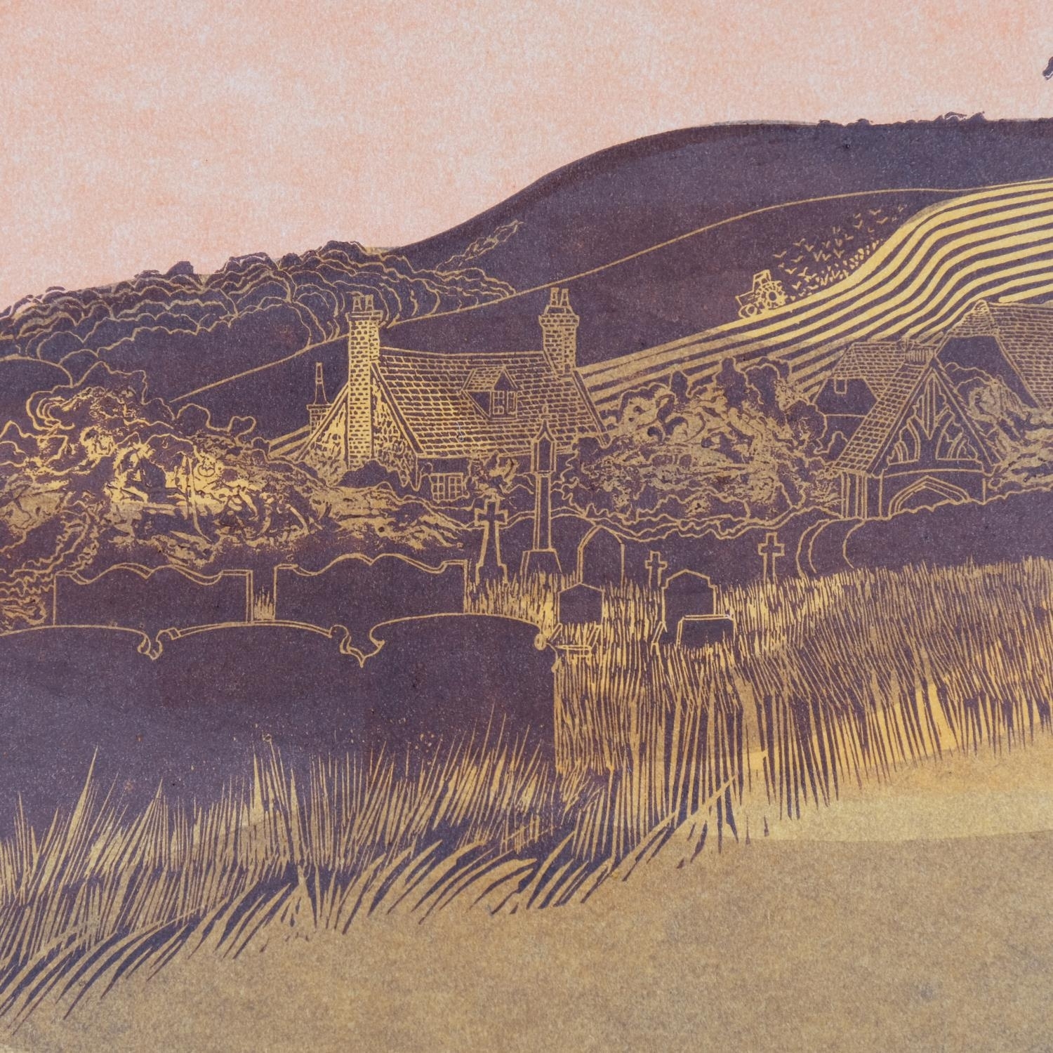 Robert Tavener | churchyard and downs at Glynde | MutualArt