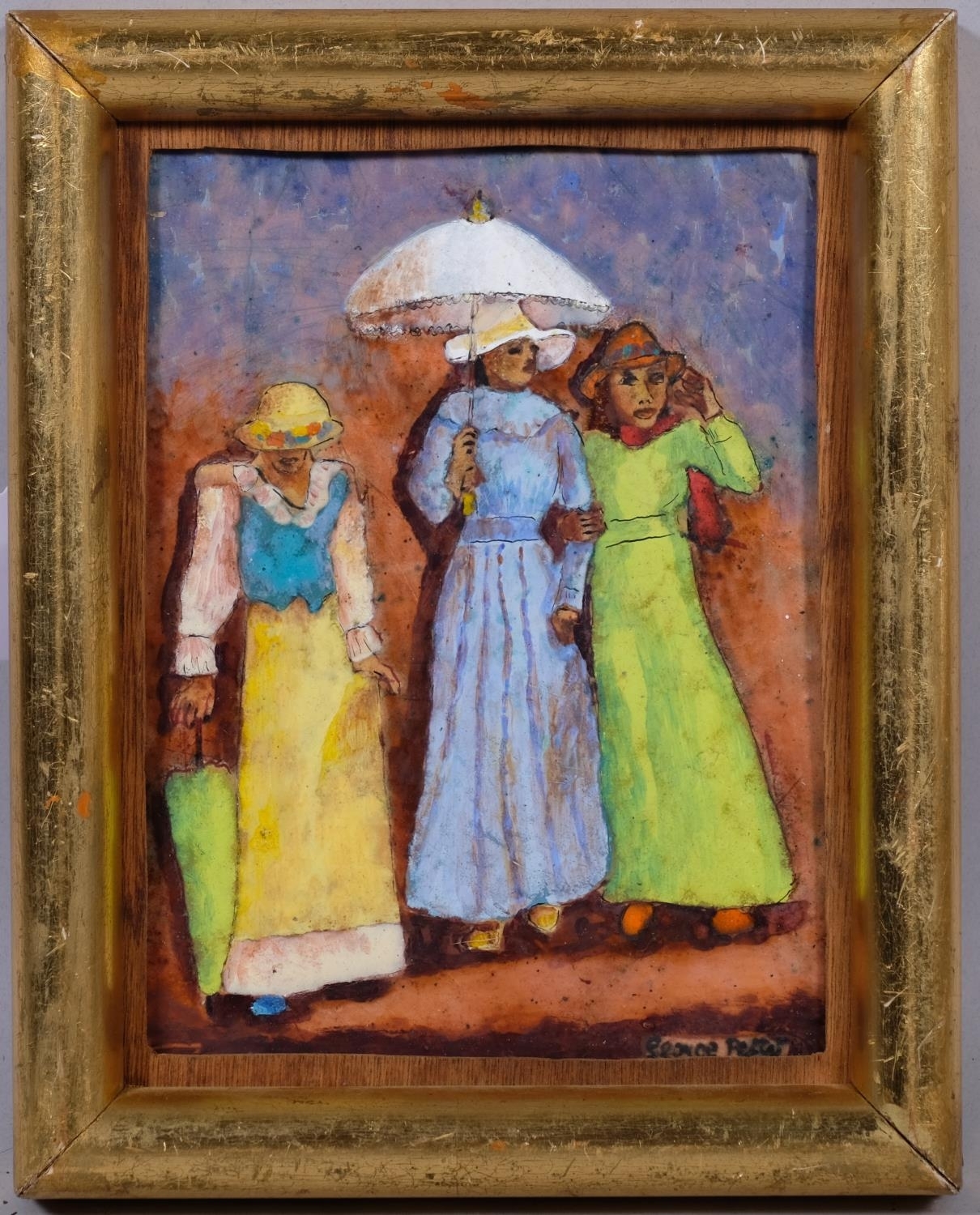 George Petty | ladies with parasol | MutualArt