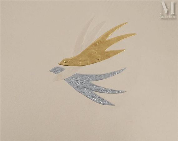 Georges Braque | Georges BRAQUE Birds in love (Procne | MutualArt