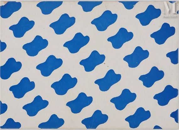 Claude Viallat | Claude VIALLAT Empreinte bleu (on canvas) (1968 ...