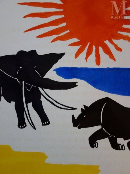Alexander Calder | The Elephant and the Rhinoceros (1966) | MutualArt