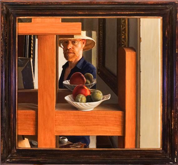 Richard Maury | Still Life with Easel and Mirror (1935) | MutualArt