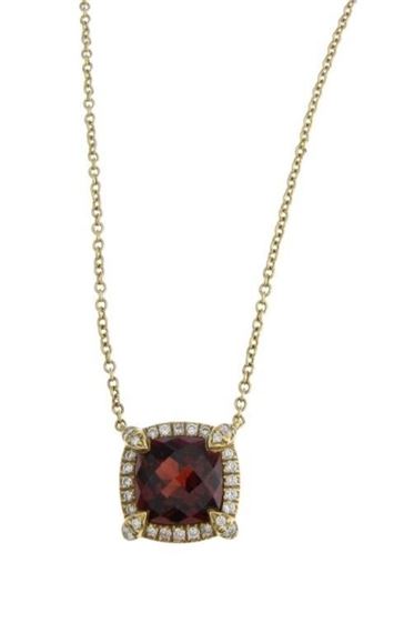 David Yurman | D. Yurman 18K Garnet, Diamond Chatelaine Pendant | MutualArt