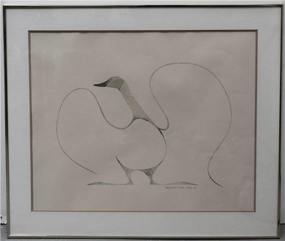 Benjamin Chee Chee | Goose in Flight (1977) | MutualArt