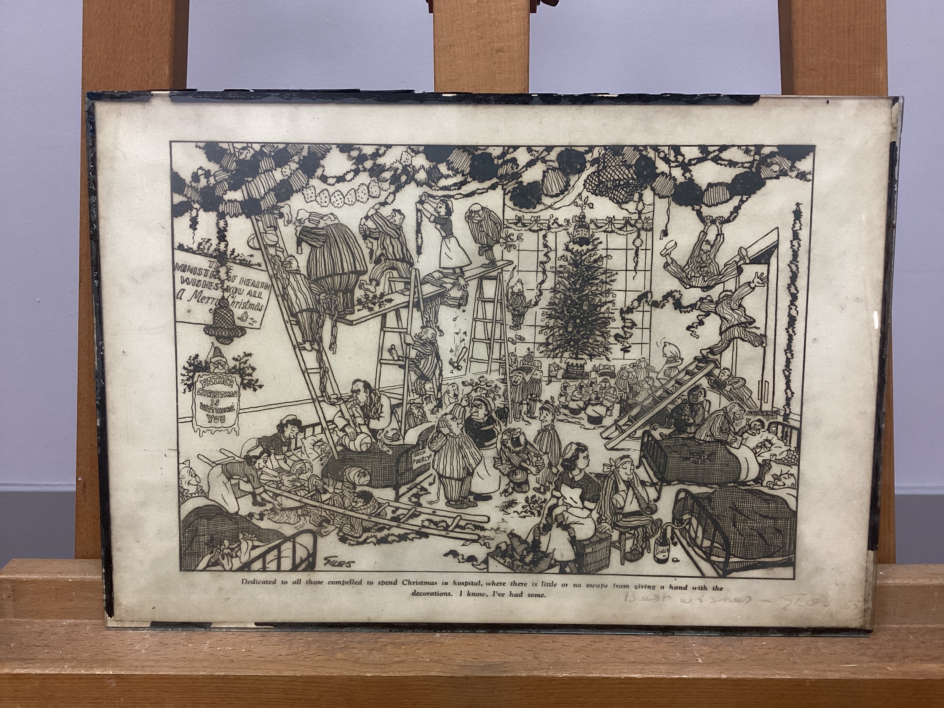 Carl Ronald Giles | black and white printed cartoon image (65) | MutualArt