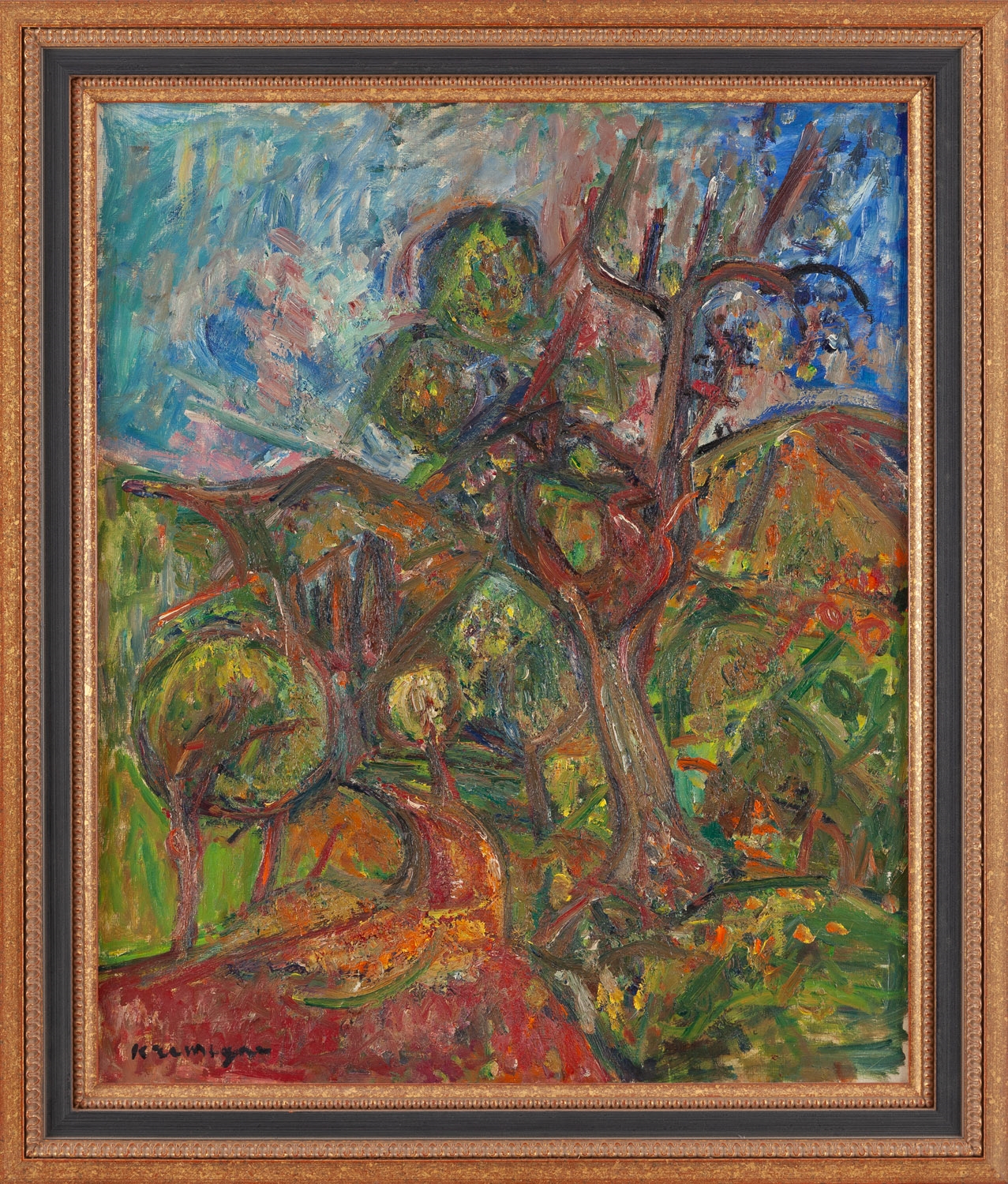 Pinchus Krémègne | Landscape with trees | MutualArt