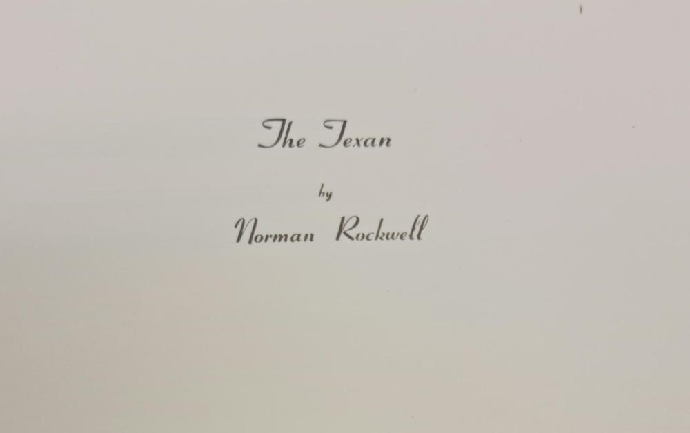 Norman Rockwell | NORMAN ROCKWELL, THE TEXAN (1973) | MutualArt