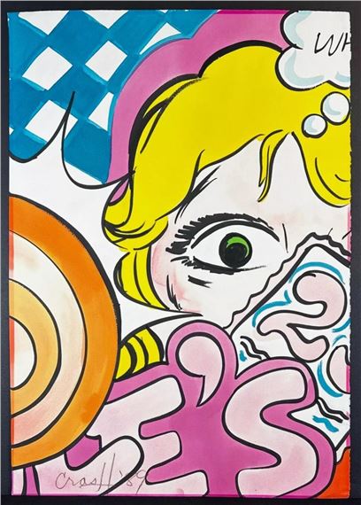 CRASH | JOHN MATOS CRASH WATERCOLOR 1989 (1989) | MutualArt