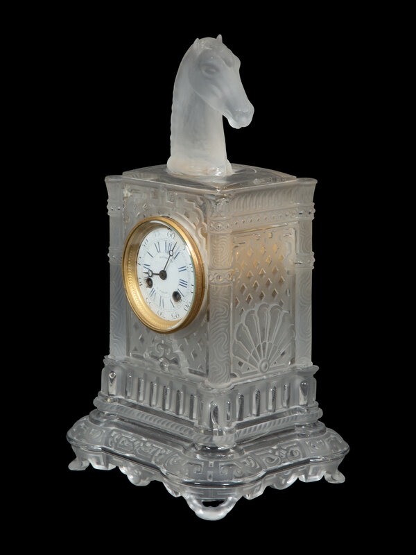 René Lalique | A René Lalique Glass-Cased Mantle Clock (Early 20th ...