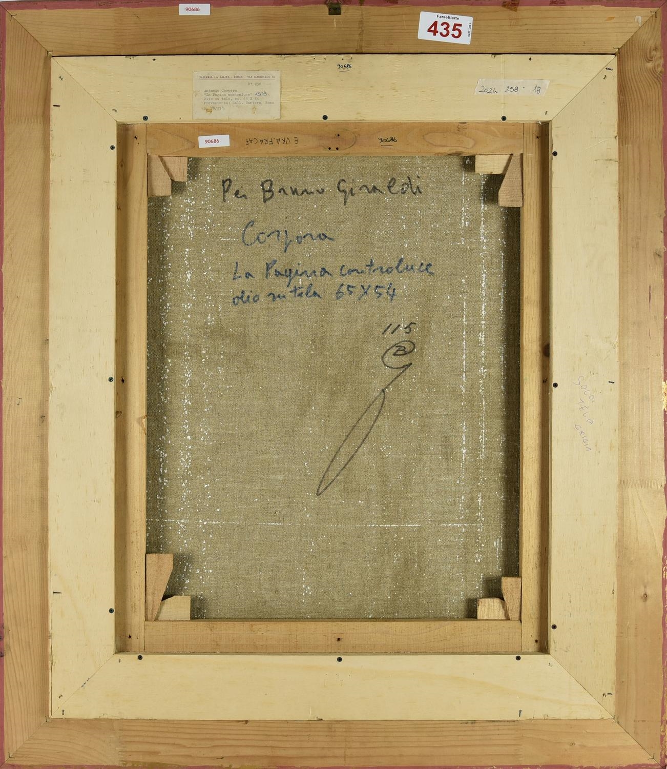 Antonio Corpora | LA PAGINA CONTROLUCE (1975) | MutualArt