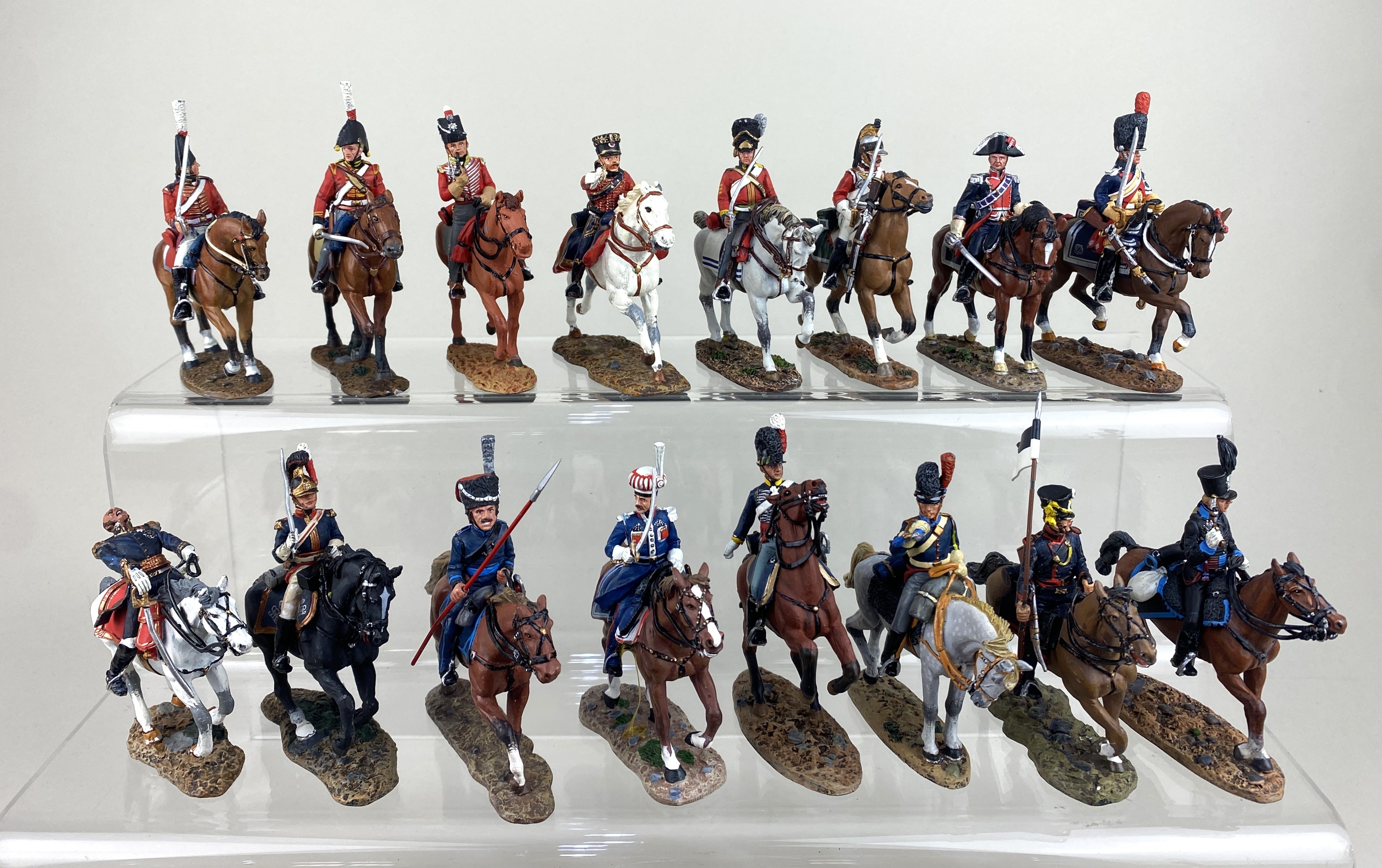 Del Prado | A collection of Del Prado model soldiers mounted on ...