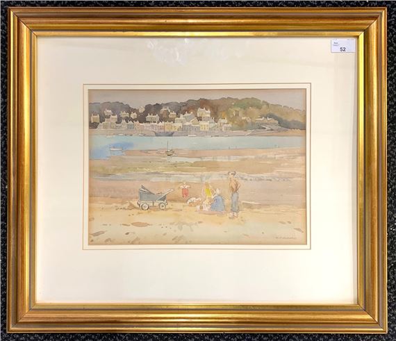 E. R. Roberts | Padstow from the rocks | MutualArt