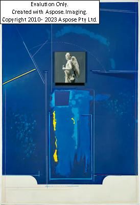 Andrea Vizzini | Grande quadro Bleu, 1995, signed and titled on the ...