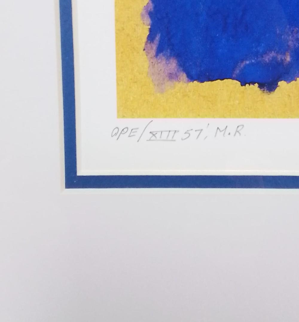 Mark Rothko | Mark Rothko Yellow & Blue 1950 Portfolio Print | MutualArt