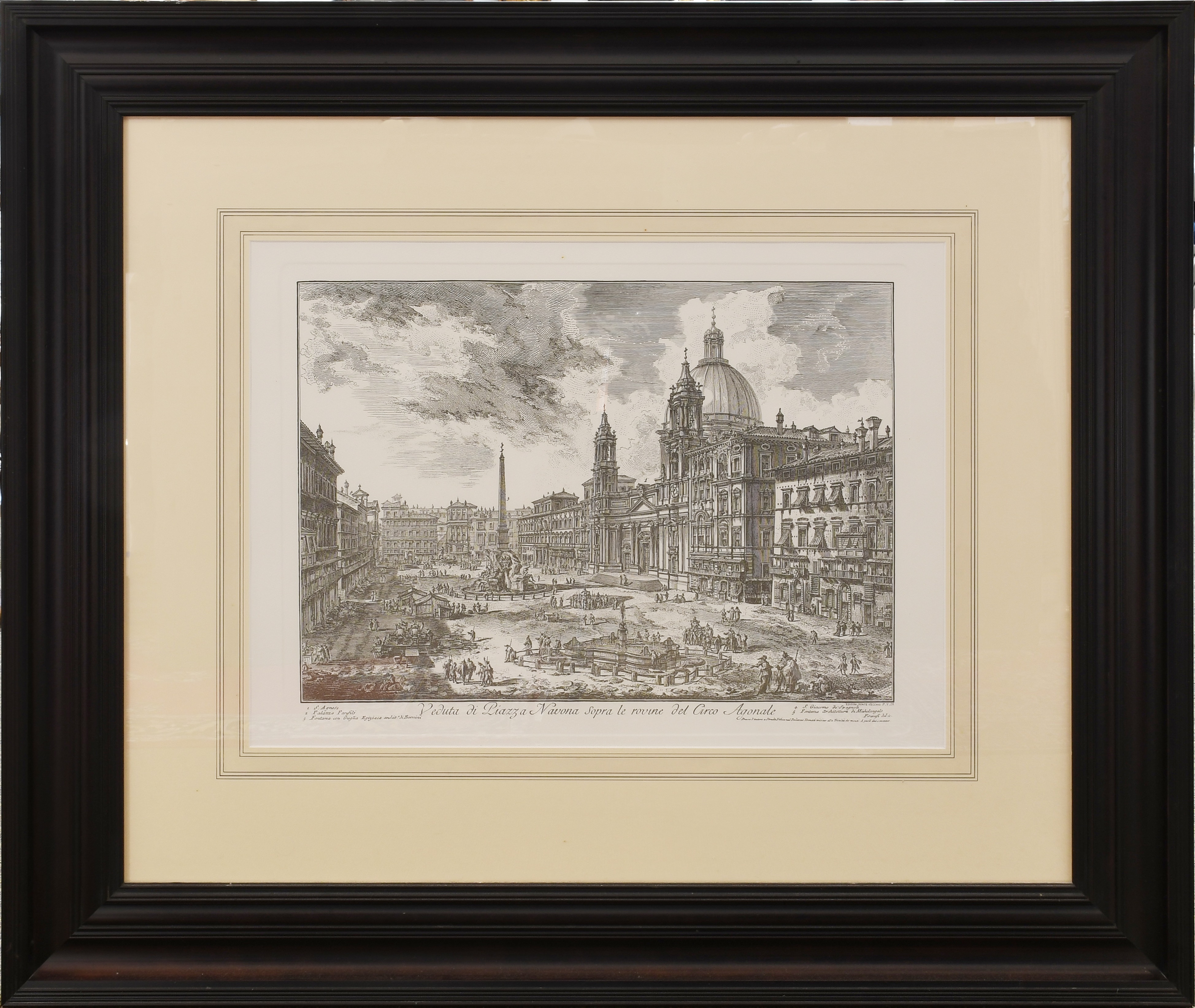 Giovanni Battista Piranesi | Veduta di Piazza Navona sopra le rovine ...