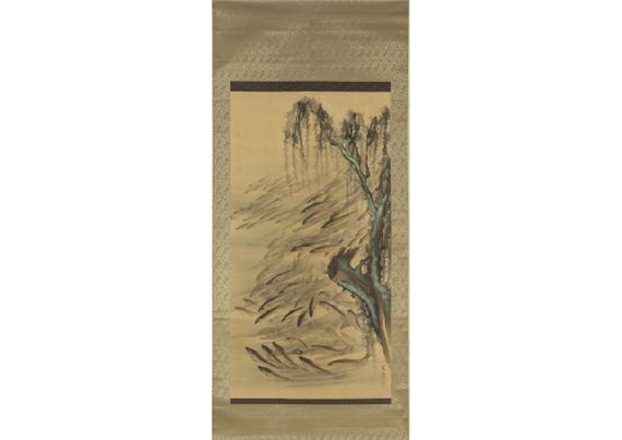Kansai Mori | Fish under willow | MutualArt