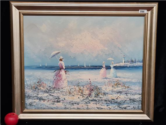 J. Miller | An attractive original J. Miller oil on canvas painting ...