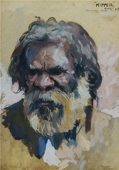John Salvana | Nipper - King of Balladonia Tribe, WA (1930) | MutualArt