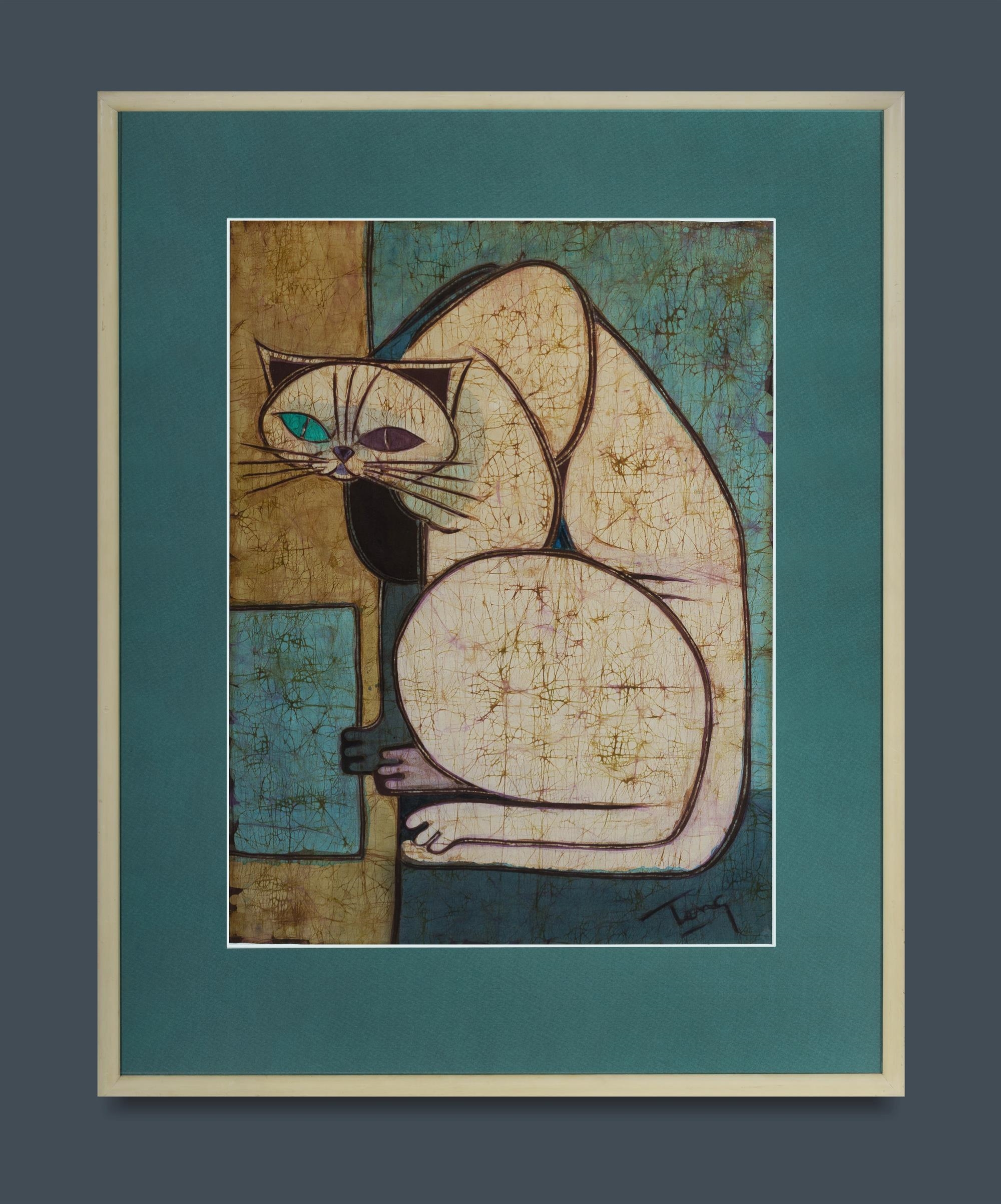 Chuah Thean Teng | Cubist Siamese Cat | MutualArt