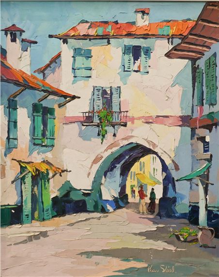 Chandos | A Riviera street scene | MutualArt