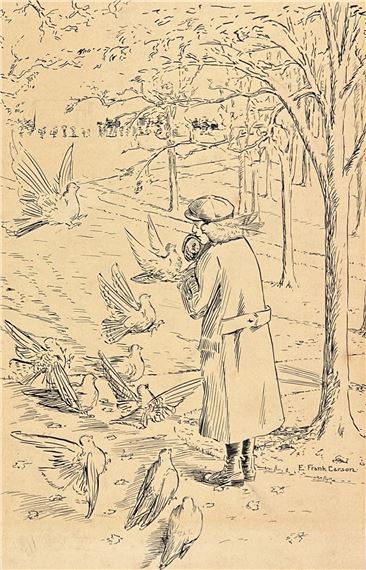 E. Francis Carson | Frank Carson (1881-1968) Feeding the Birds | MutualArt