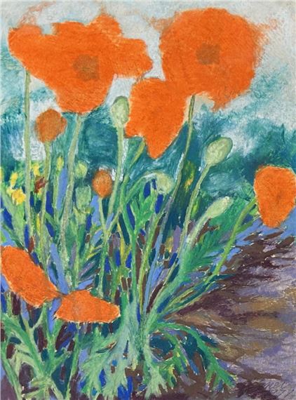 Jane Horner | Jane Horner (20th c.) Poppies (1977) | MutualArt