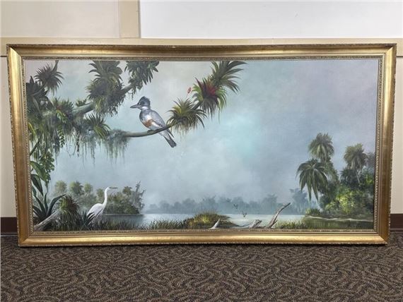 Arlie Gray | Kingfisher Painting Signed Arlie Gray | MutualArt