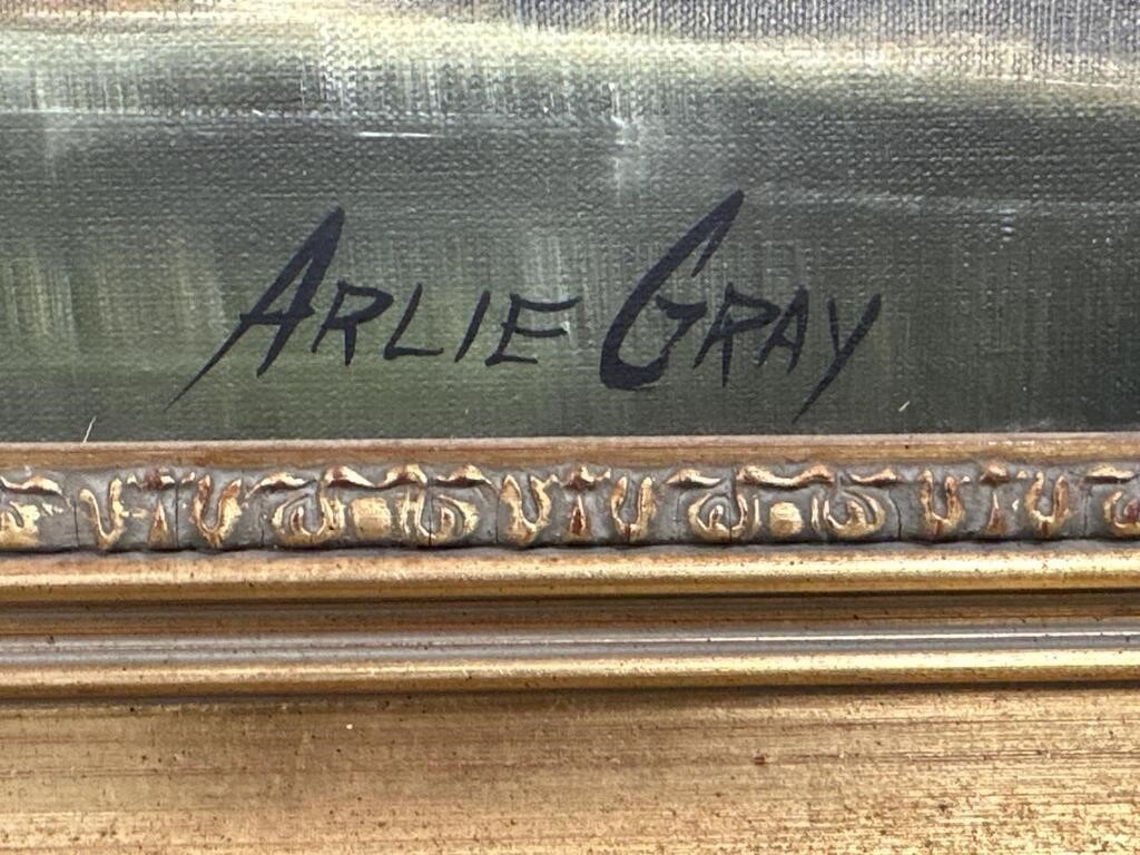 Arlie Gray | Kingfisher Painting Signed Arlie Gray | MutualArt