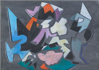 Gino Severini | Portrait of Paul Fort (1913 - 1914) | MutualArt