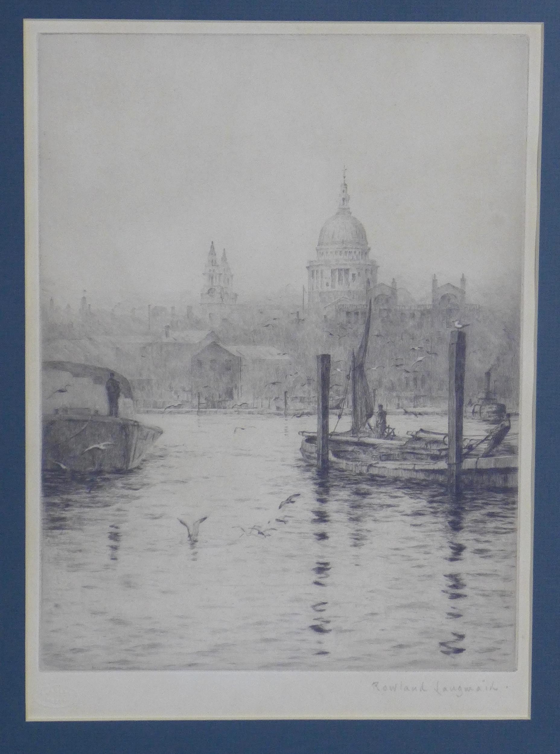 Rowland Langmaid | two pencil signed etchings | MutualArt