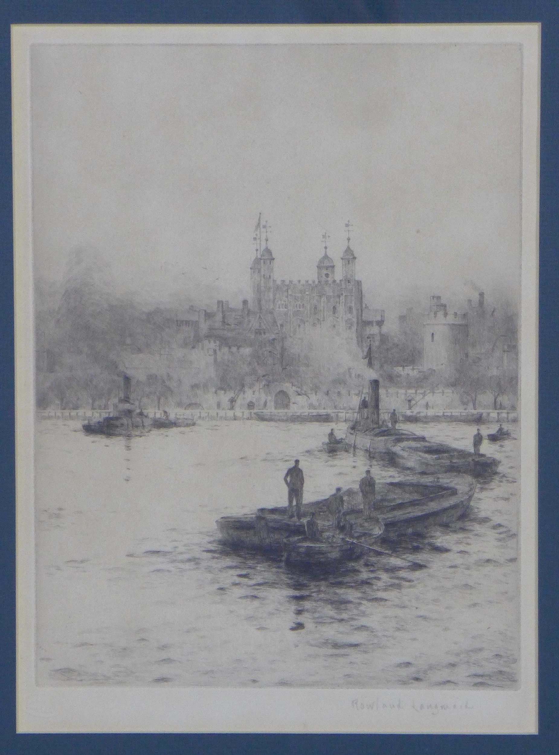 Rowland Langmaid | two pencil signed etchings | MutualArt