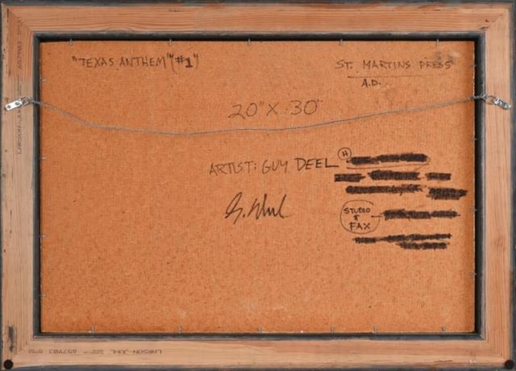 Guy Deel | Texas Anthem, Guy Deel Original Oil Painting | MutualArt