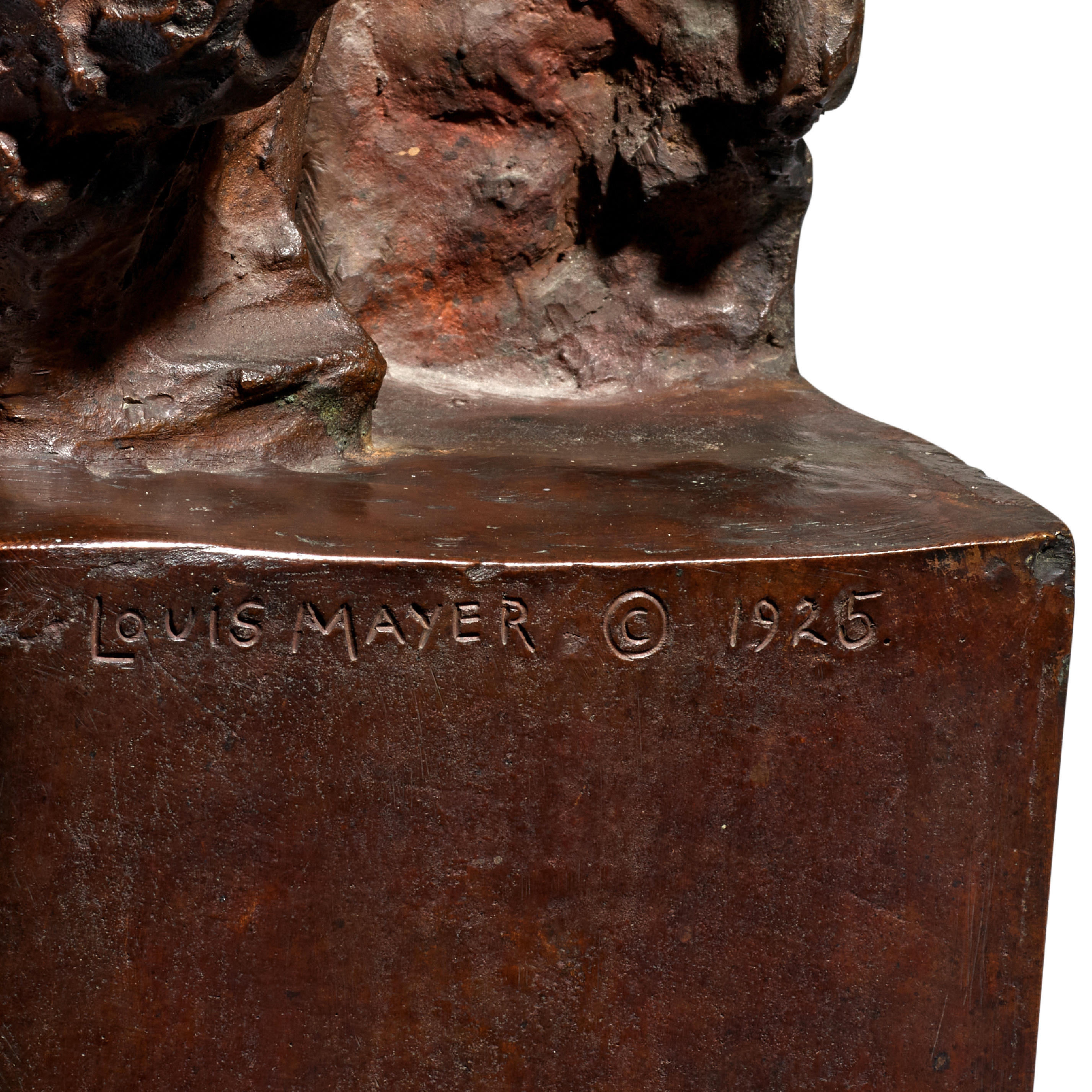 Louis Mayer | A patinated bronze bust of Walt Whitman, c. 1926 (ca ...