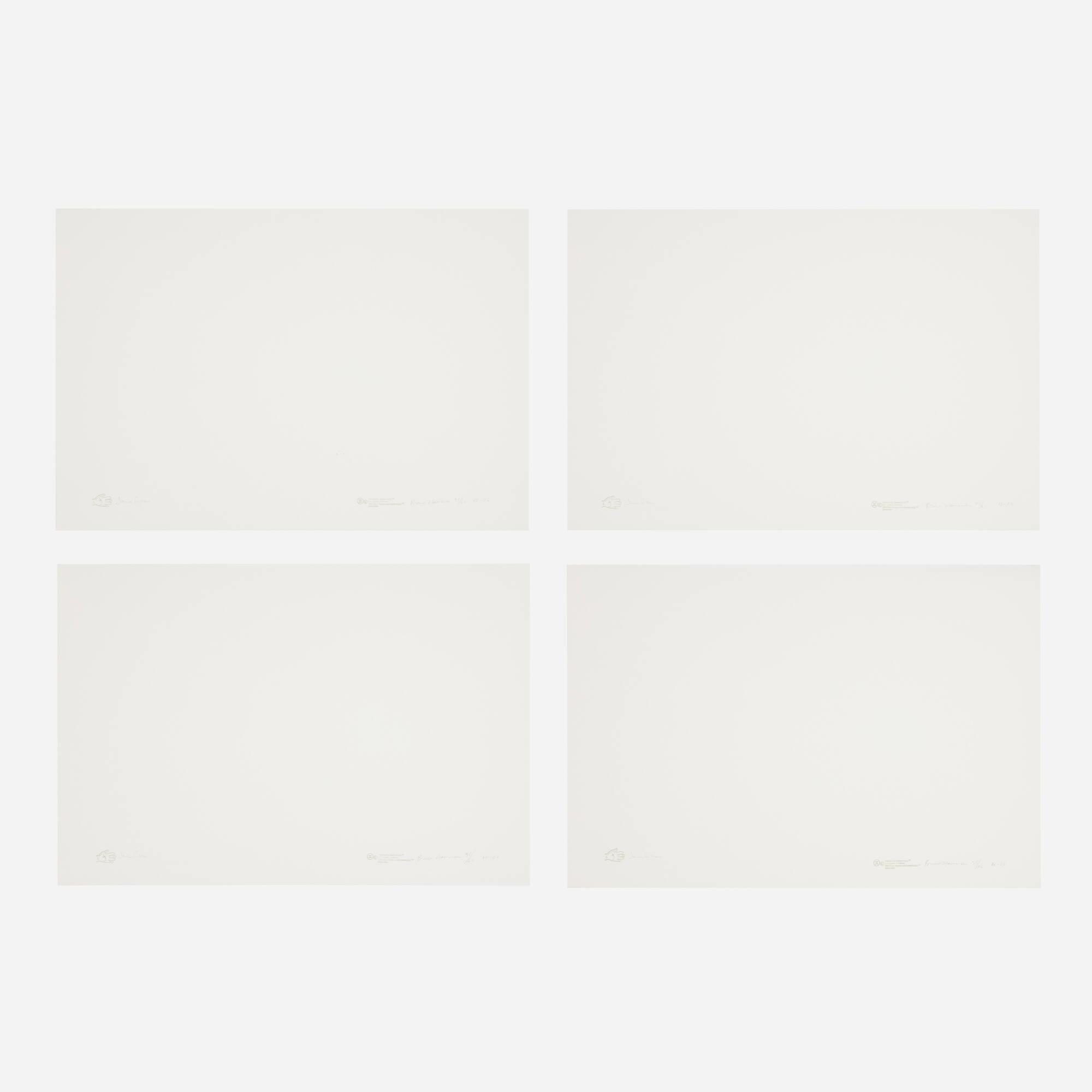 Bruce Nauman | Four works from the Infrared Outtakes portfolio | MutualArt