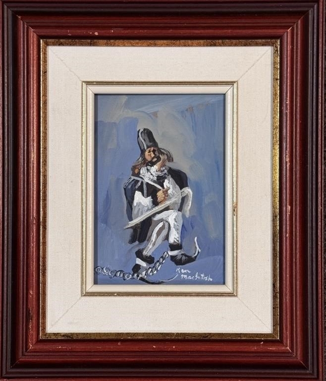 Ken Macintosh | KEN MACINTOSH SIGNED PAINTING ON BOARD | MutualArt