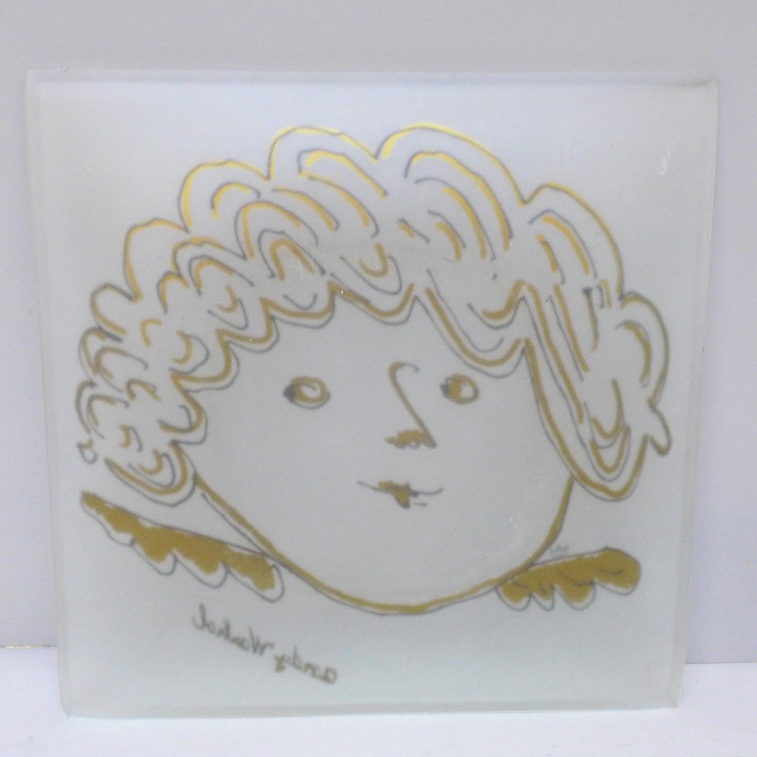 Andy Warhol | An Andy Warhol painted glass dish by Rosenthal Studio ...