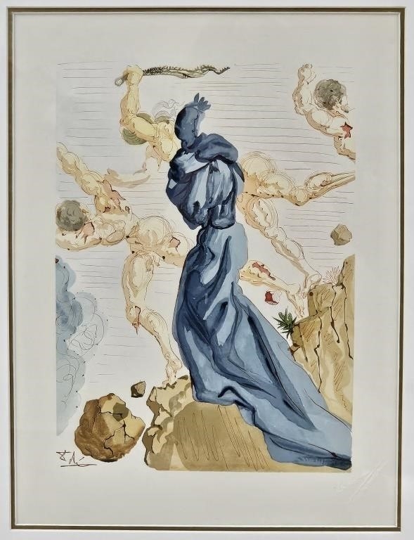 Salvador Dalí | Salvador Dali Woodcut Borders of Phlegethon | MutualArt