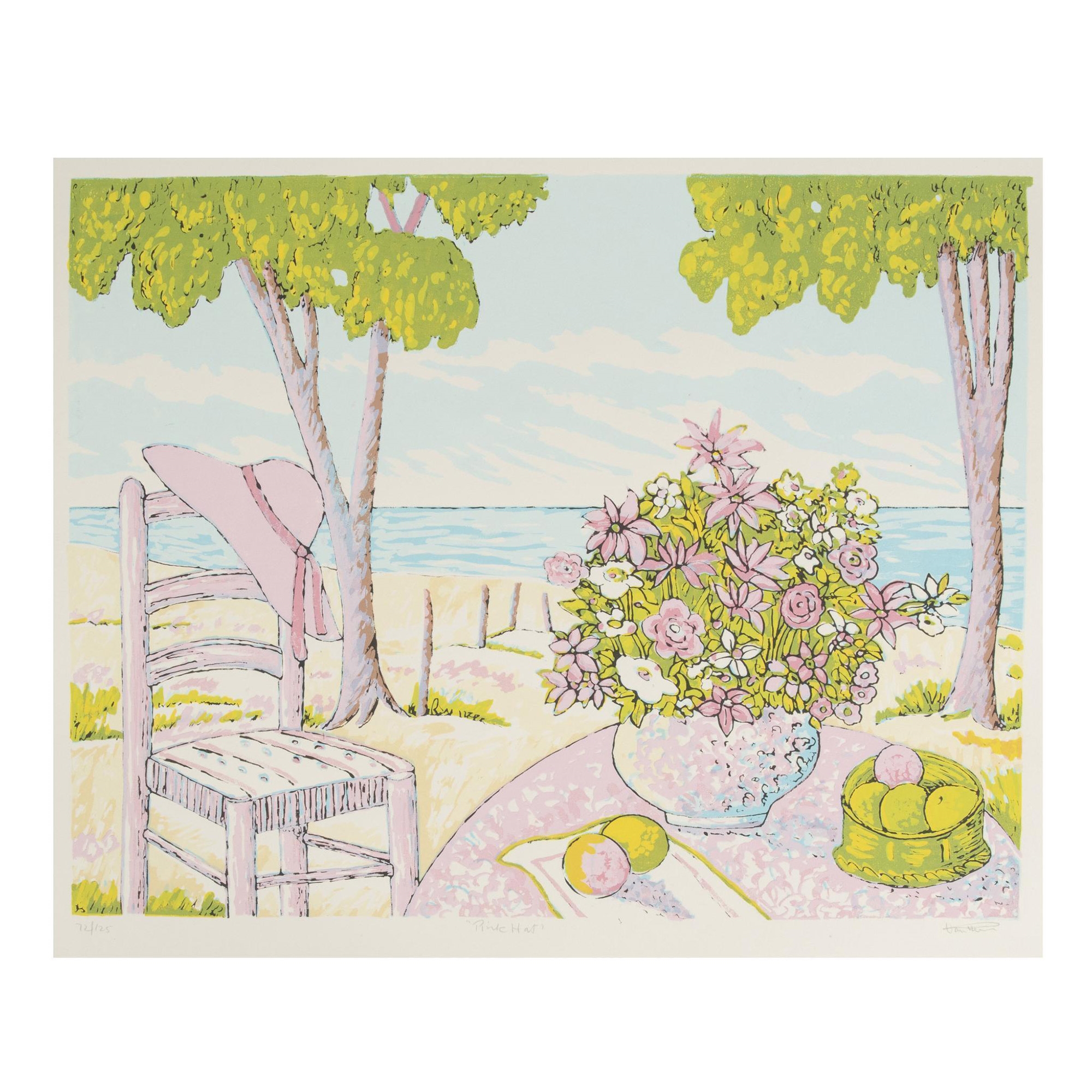 Lloyd Van Pitterson | Lloyd Van Pitterson, Original Serigraph, Pink Hat ...