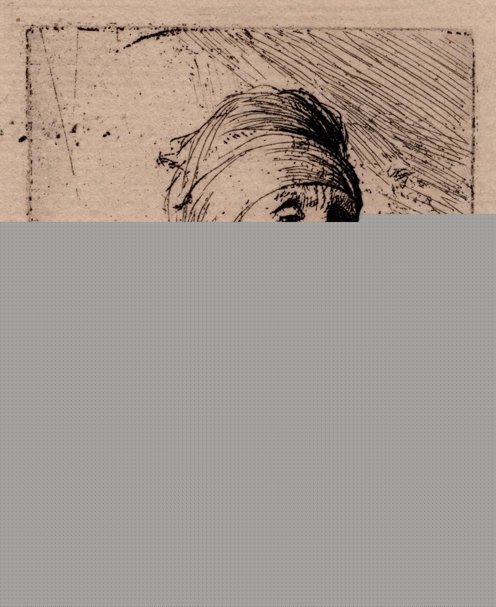 Rembrandt van Rijn | REMBRANDT 1800s Etching B358 Woman with high Headress Bound Round the Chin ...